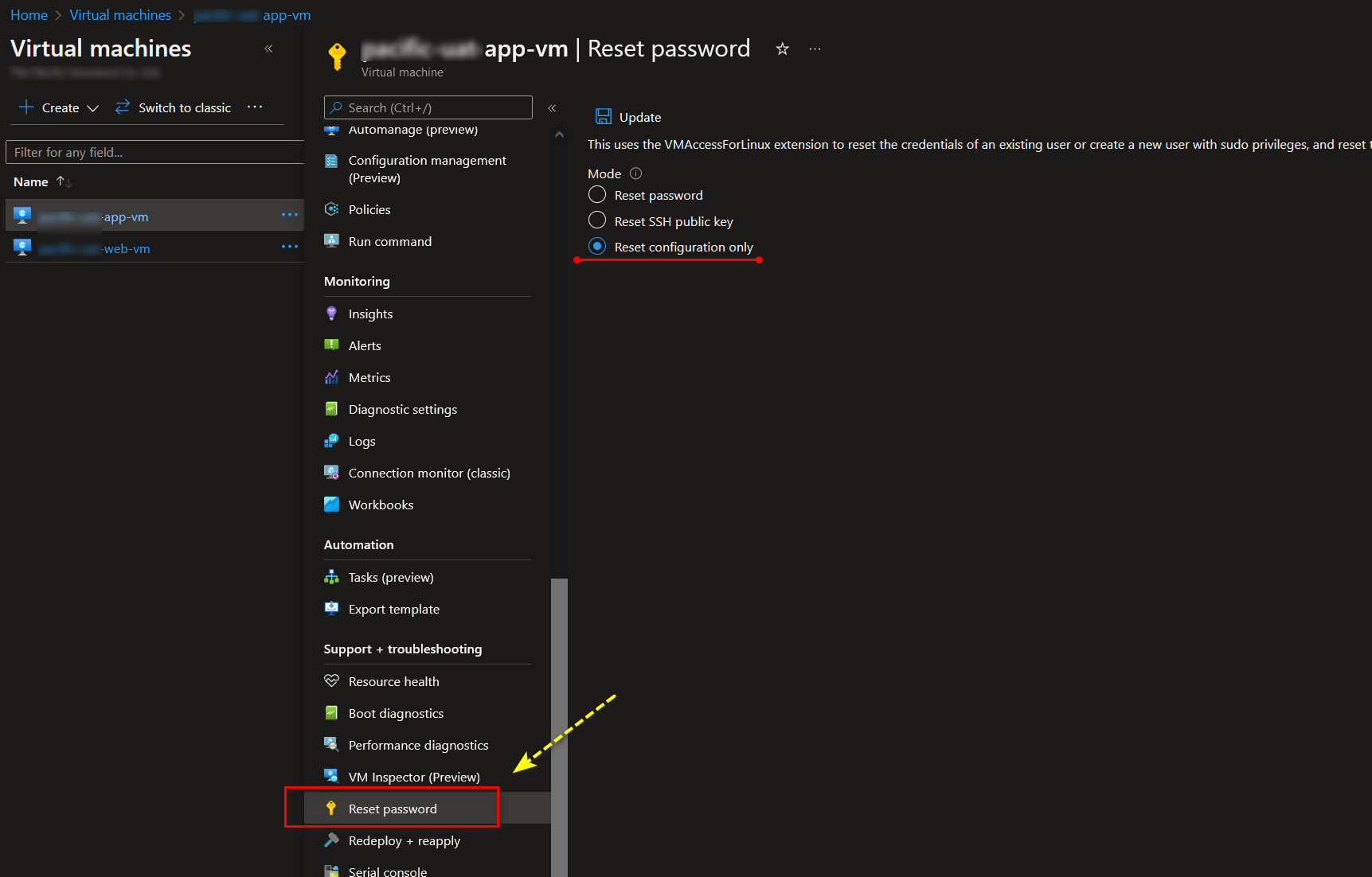 【Azure】 解决办法： 微软云的 VM 出现警告 Azure virtual machine agent status is not ready_虚拟机代理状态未就绪-CSDN博客