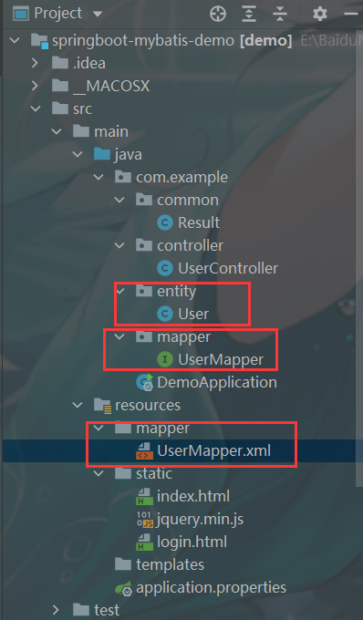 SpringBoot集成MyBatis_mport com.example.entity.user;-CSDN博客