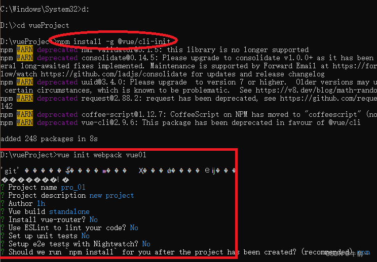 Node安装配置以及利用npm安装vue（Windows）_node.exe命令安装-CSDN博客