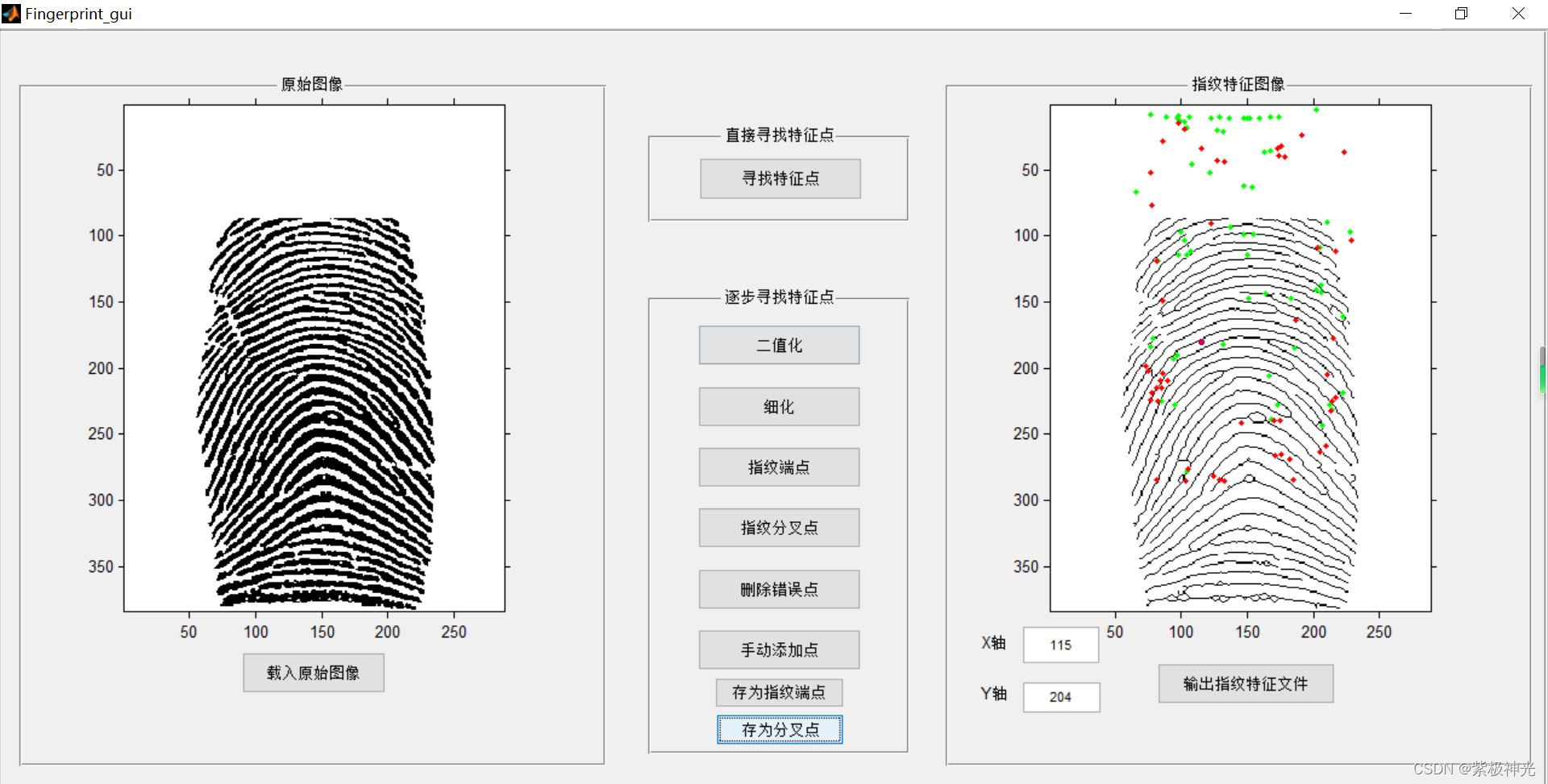 【指纹识别】基于matlab Gui指纹预处理特征点提取【含matlab源码 1693期】指纹归一化的方法有哪些 Csdn博客