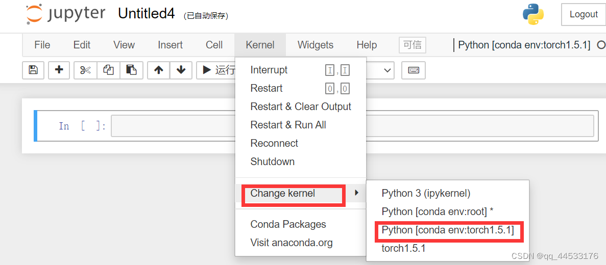 jupyter内核配置 anaconda虚拟环境_如何查看jupyter内核的个数-CSDN博客