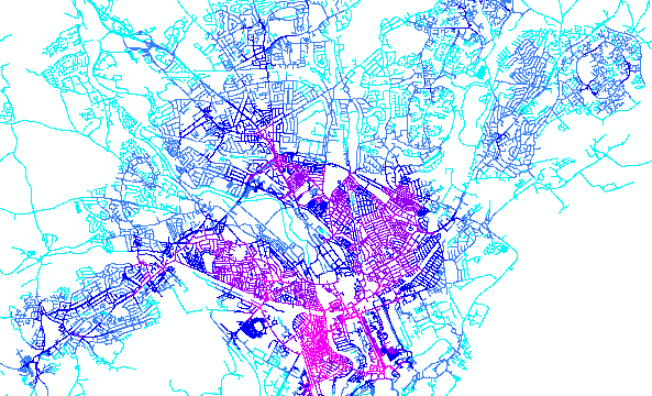 【官方sDNA文档-sDNA Open Documentation-V4.2.0】空间设计网络分析 （sDNA） 手册&教程 （三）分析结果意味着什么_sdna做完道路确实很多-CSDN博客