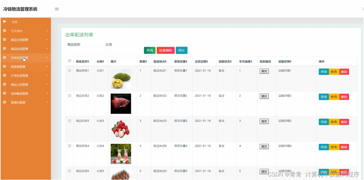 Java Jsp冷链物流管理系统045l8 独有源码 如何找到适合自己的毕业设计的指南青青 计算机毕设源码程序的博客 Csdn博客 