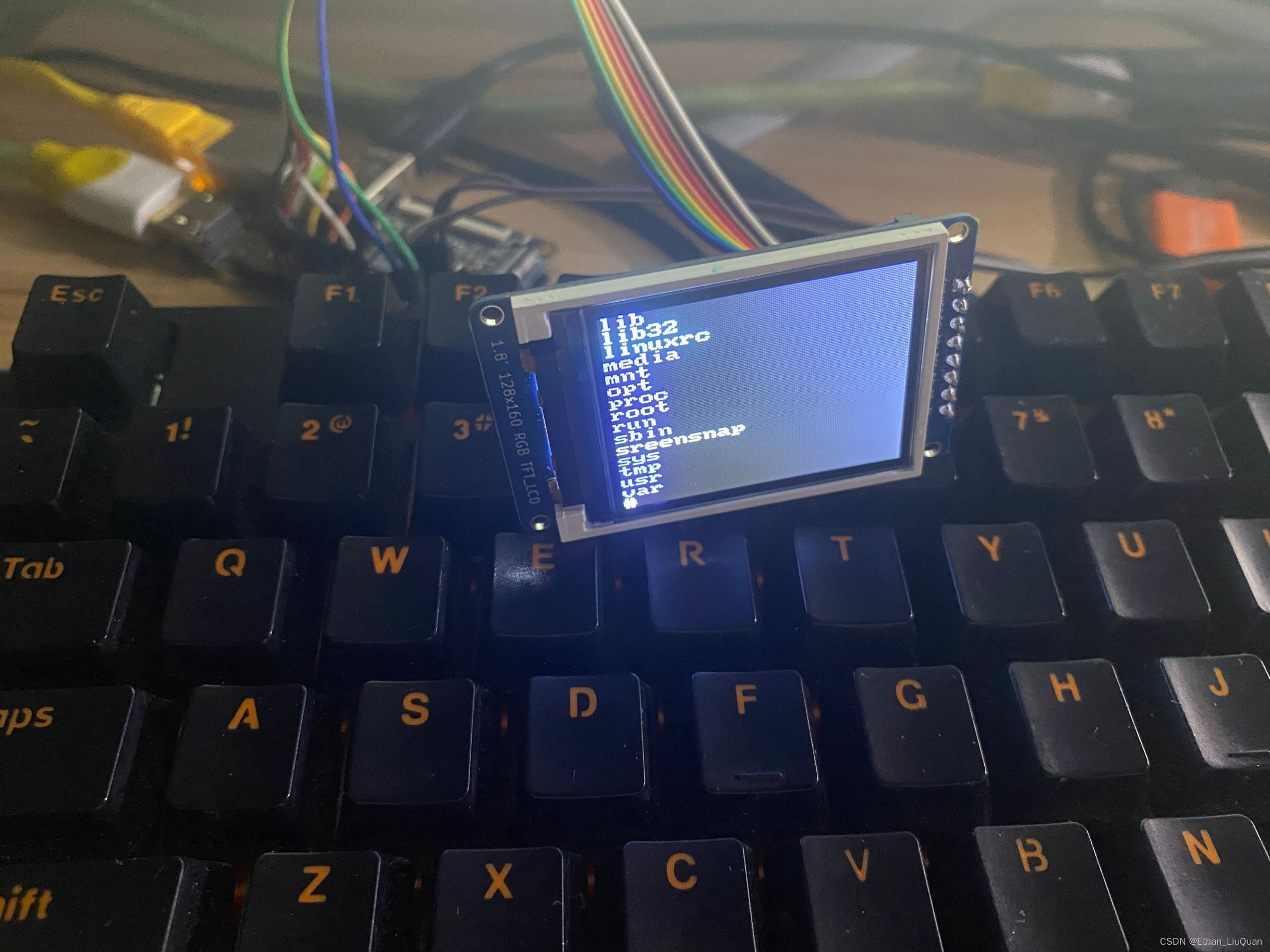 nanopi 2 fire s5p4418 初次体验 (4)驱动1.8寸 128*160 SPI屏（st7735）_nanopi2 fire ...