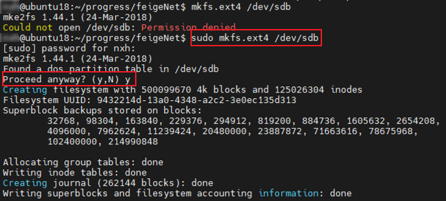 Linux Ubuntu18 下ext4格式挂载磁盘ubuntu挂载硬盘需要什么格式 Csdn博客 
