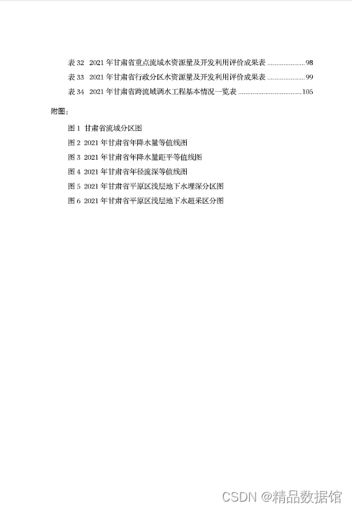 甘肃省水资源公报（1991、1994-2021）-CSDN博客