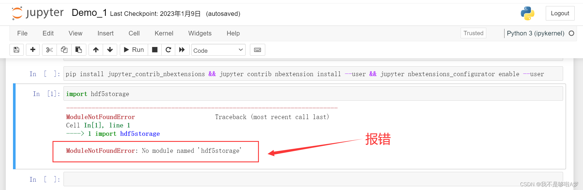 Jupyter报错——modulenotfounderror No Module Named “xxx“在jupyter Lab运行from Utils Import 出错