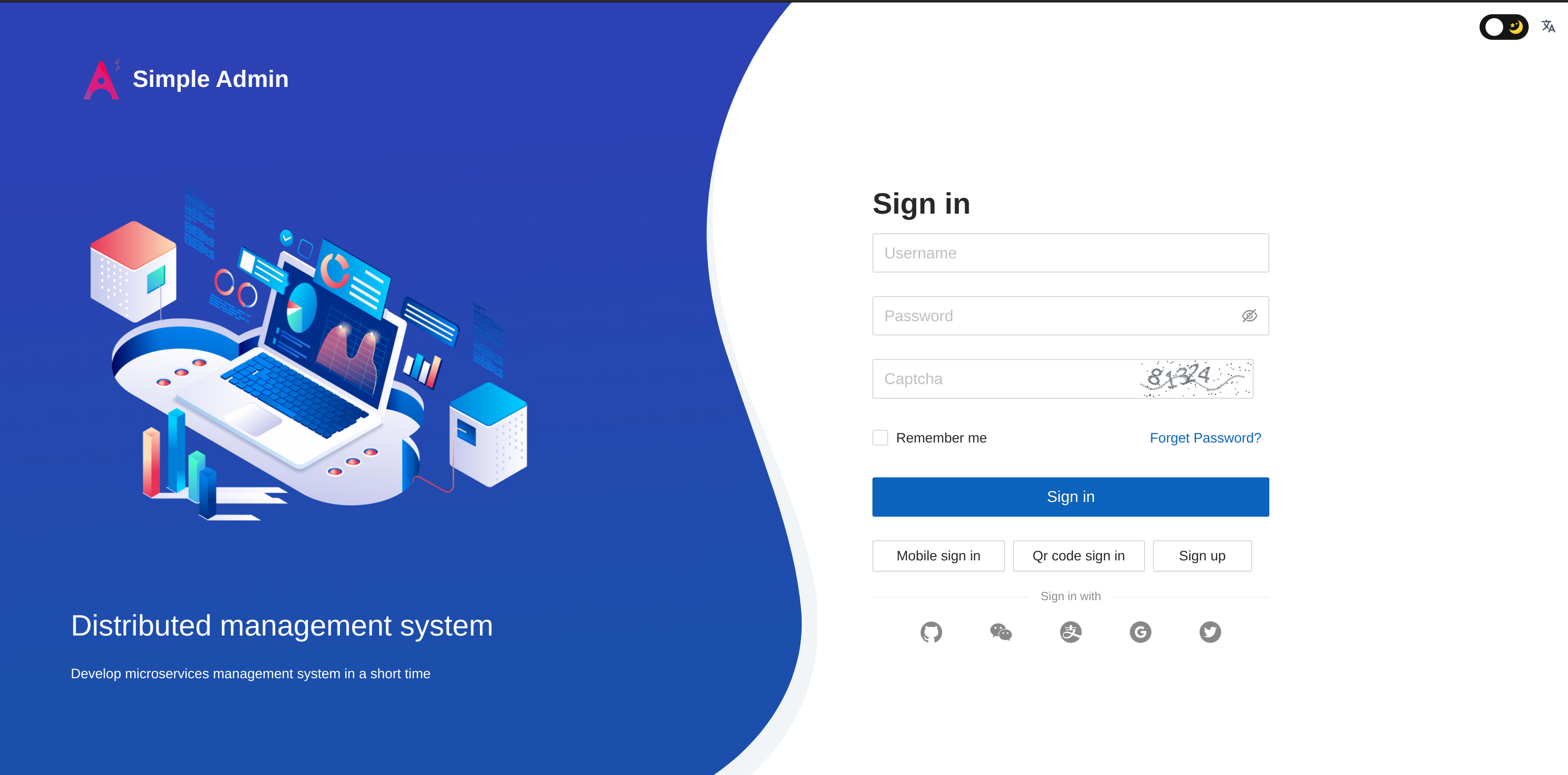 Simple Admin 分布式后端管理系统-EW帮帮网