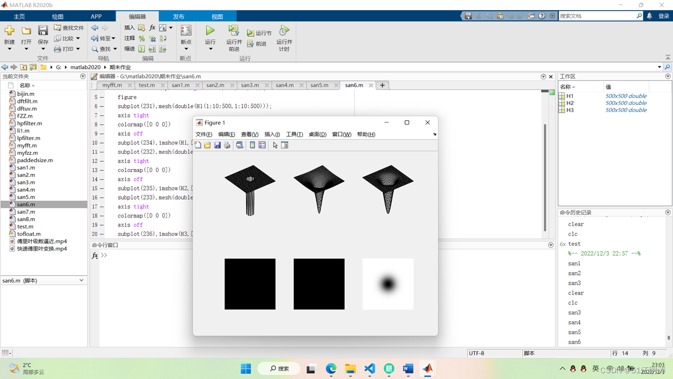 数字图像处理第三章-频率域滤波_使用“sobel”算子,freqz2函数生成相应的二维频率域滤波器-CSDN博客