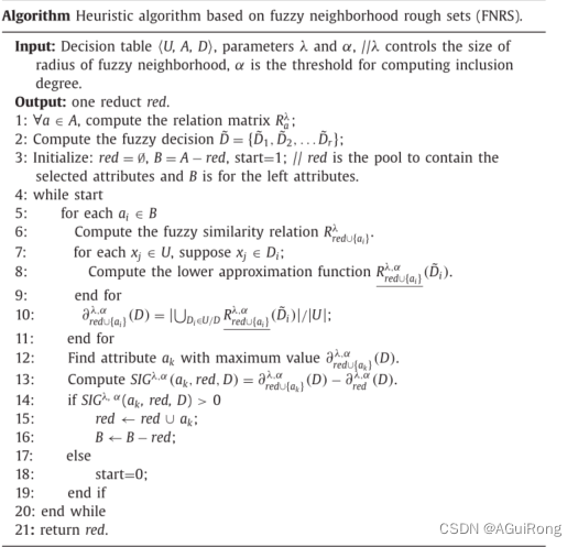 模糊领域粗糙集(FNRS)-CSDN博客