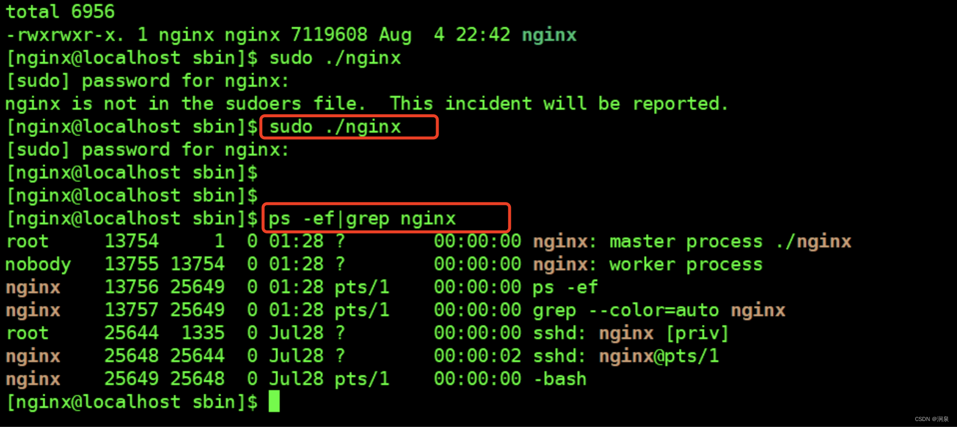 Nginx在linux普通用户下安装普通用户安装nginx Csdn博客