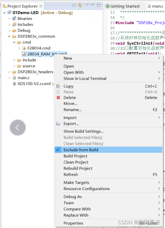DSP TMS320F28034 程序烧录配置RAM & FLASH_f28034 can驱动-CSDN博客