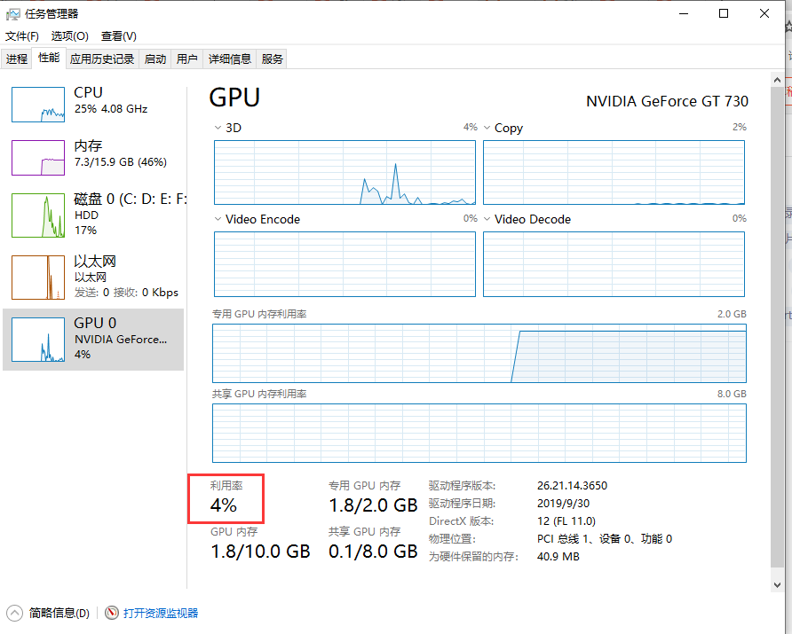 深度学习的gpu使用率，pytorch，nvidia，资源管理器的gpu效率显示问题nvidia Smi与进程显示gpu不同信息 Csdn博客