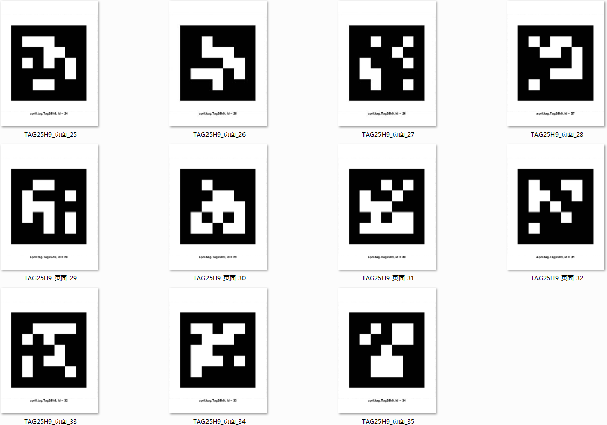 APRILTAG 标准图片：TAG25H9_apriltag图片-CSDN博客