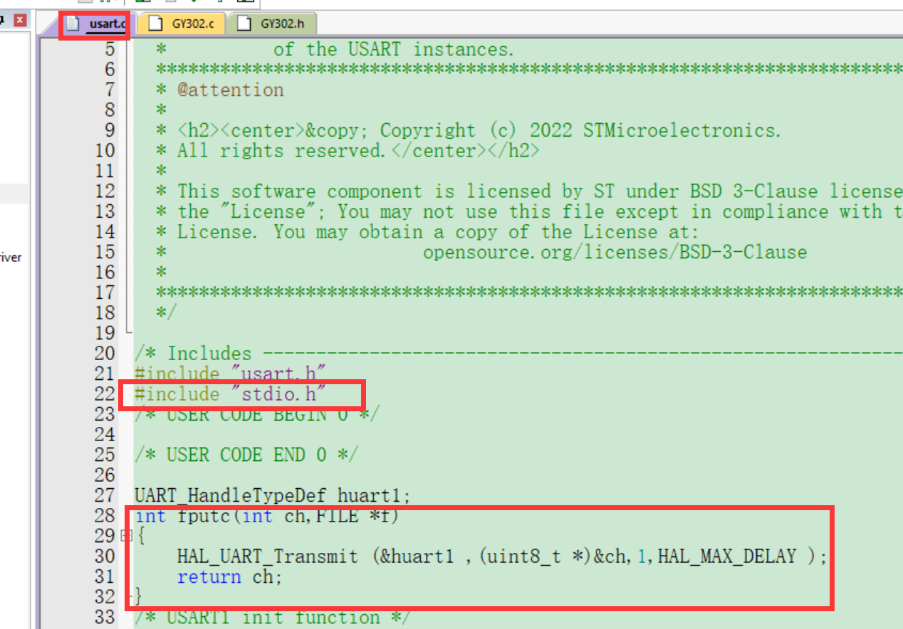 STM32系列(HAL库)——F103C8T6通过GY-302模块检测光照强度串口打印_stm32 gy 302-CSDN博客
