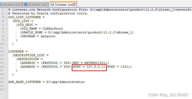 Oracle 11g安装好后装了client报错 ORA-12560: TNS: 协议适配器错误问题_oracle 11g 安装后 tns-CSDN博客