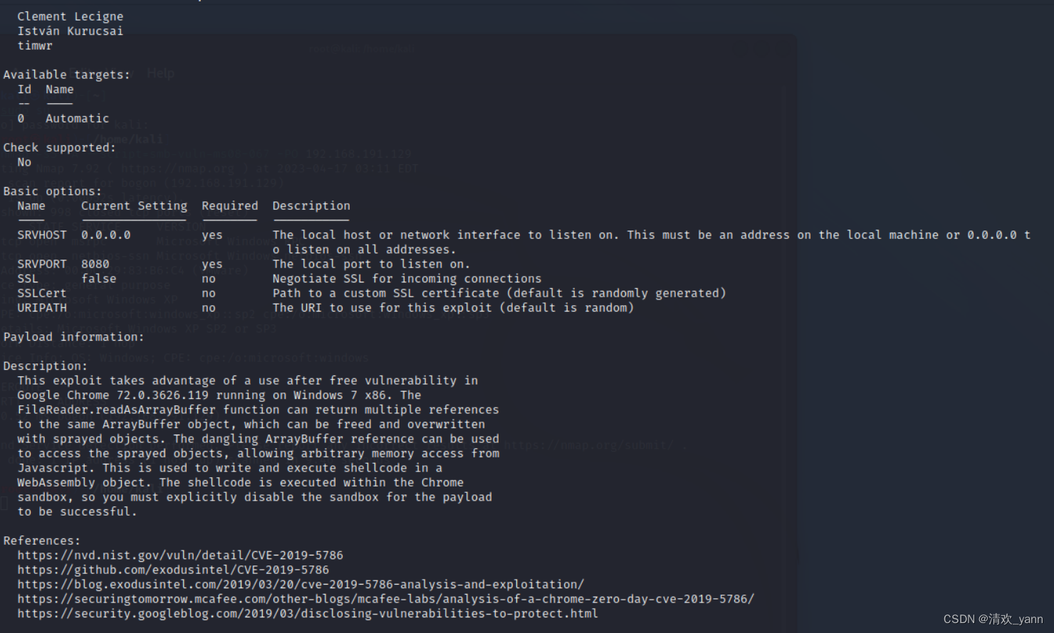 Exp6 MSF应用基础 20204308李文艳_exp6 msf应用基础李文艳-CSDN博客