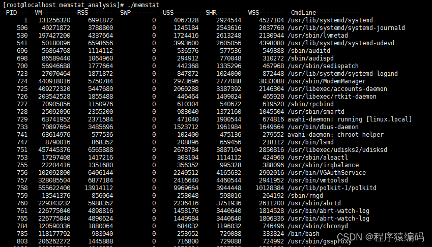 Linux下C/C++实现进程内存使用分析工具（memstat）-CSDN博客