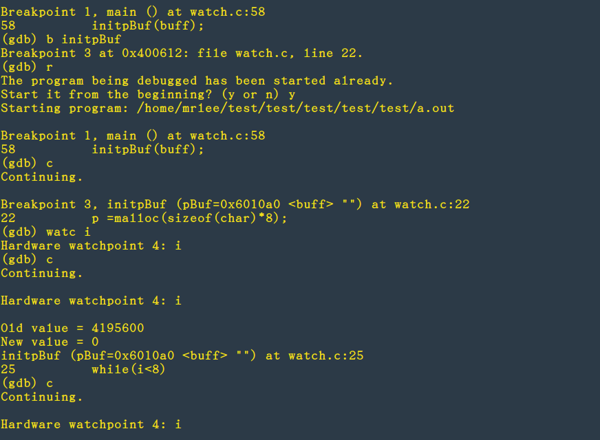 Linux gdb调试二（watch）_gdb watch 内存地址-CSDN博客