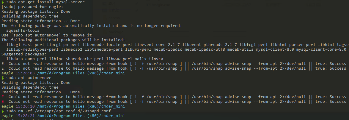 Win10 WSL下 Ubuntu20.04 安装与卸载 Mysql 8.0_ubuntu 卸载 mysql8-CSDN博客