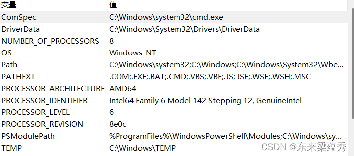 系统变量默认值_windows11path环境变量默认-CSDN博客