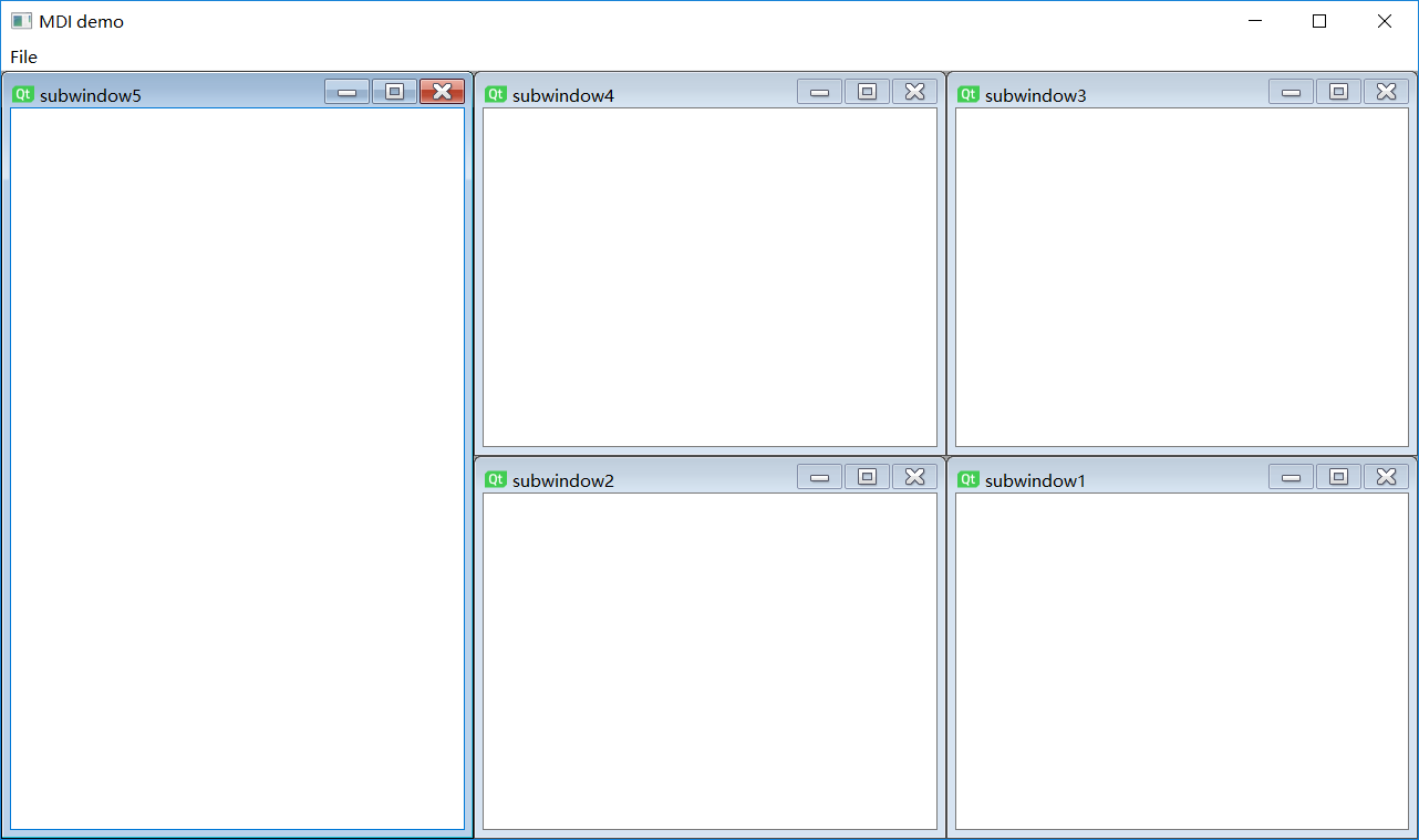 【Pyqt5应用实例】Pyqt5实现添加多个子窗口布局之QMdiArea_qt主界面嵌入多个子窗口-CSDN博客