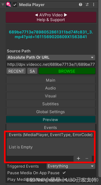 AVProVideo⭐三、API与回调讲解 - 技术专栏 - Unity官方开发者社区