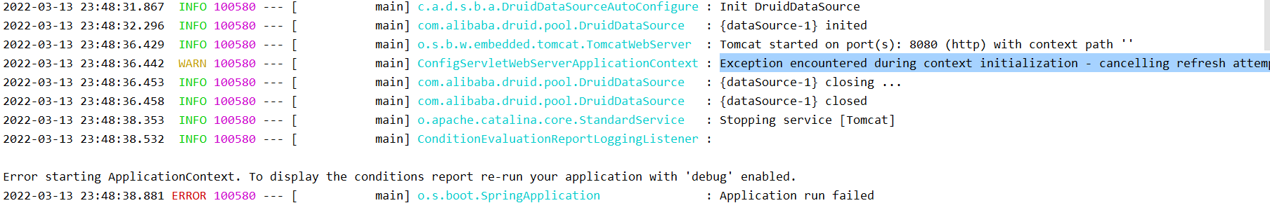 Springboot整合swagger2时启动报错Error starting ApplicationContext. To display the conditions report re ...