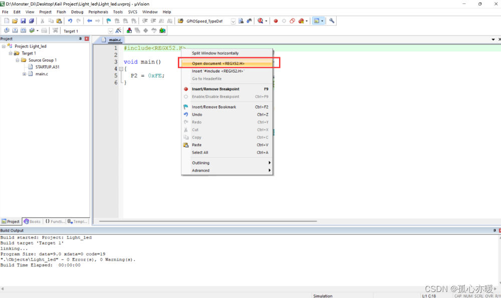51单片机点亮LED_legacy device database[no rte]-CSDN博客