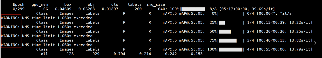 WARNING: NMS time limit 1.060s exceeded-CSDN博客