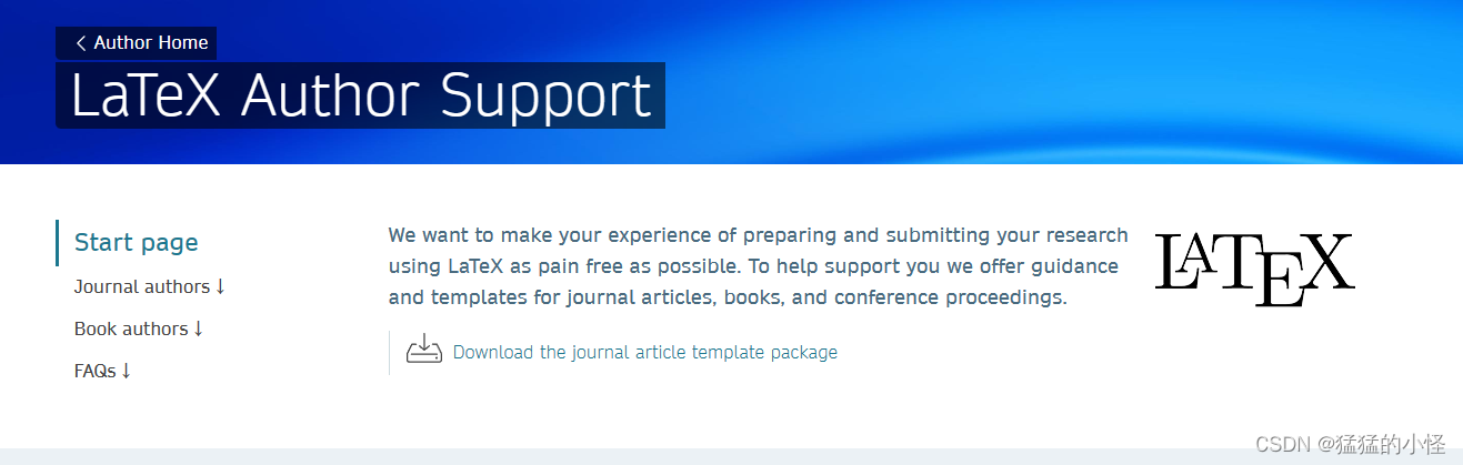 施普林格旗下期刊latex模板下载方法_springer的latex格式官网在哪找-CSDN博客