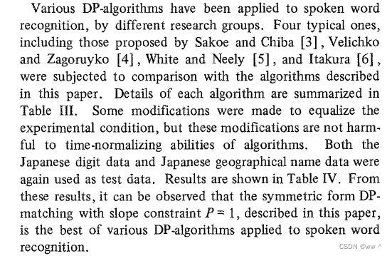 1978年《Dynamic Programming Algorithm Optimization for Spoken Word Recognition》-CSDN博客