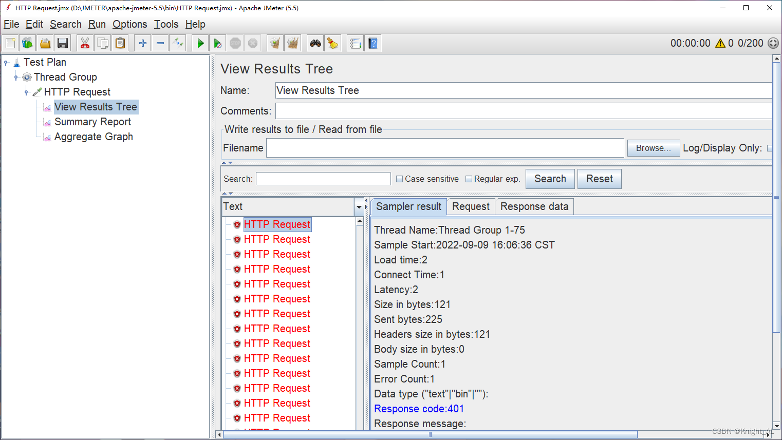JMeter查看结果树响应数据显示401未授权解决方法_jmeter请求未授权-CSDN博客