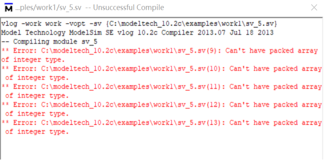 Systemverilog 压缩数组 Packed Csdn博客 