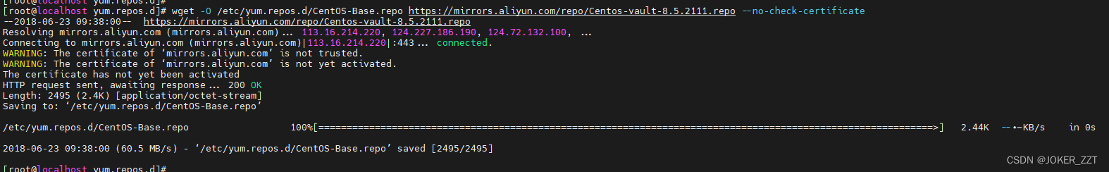 记录centos8 5配置阿里云yum源报错问题 Centos8 5安装源出错 Csdn博客