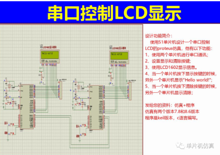 T157基于51单片机串口控制LCD1602显示Proteus设计、keil程序、c语言、源码、双机通讯_51mcu.top-CSDN博客