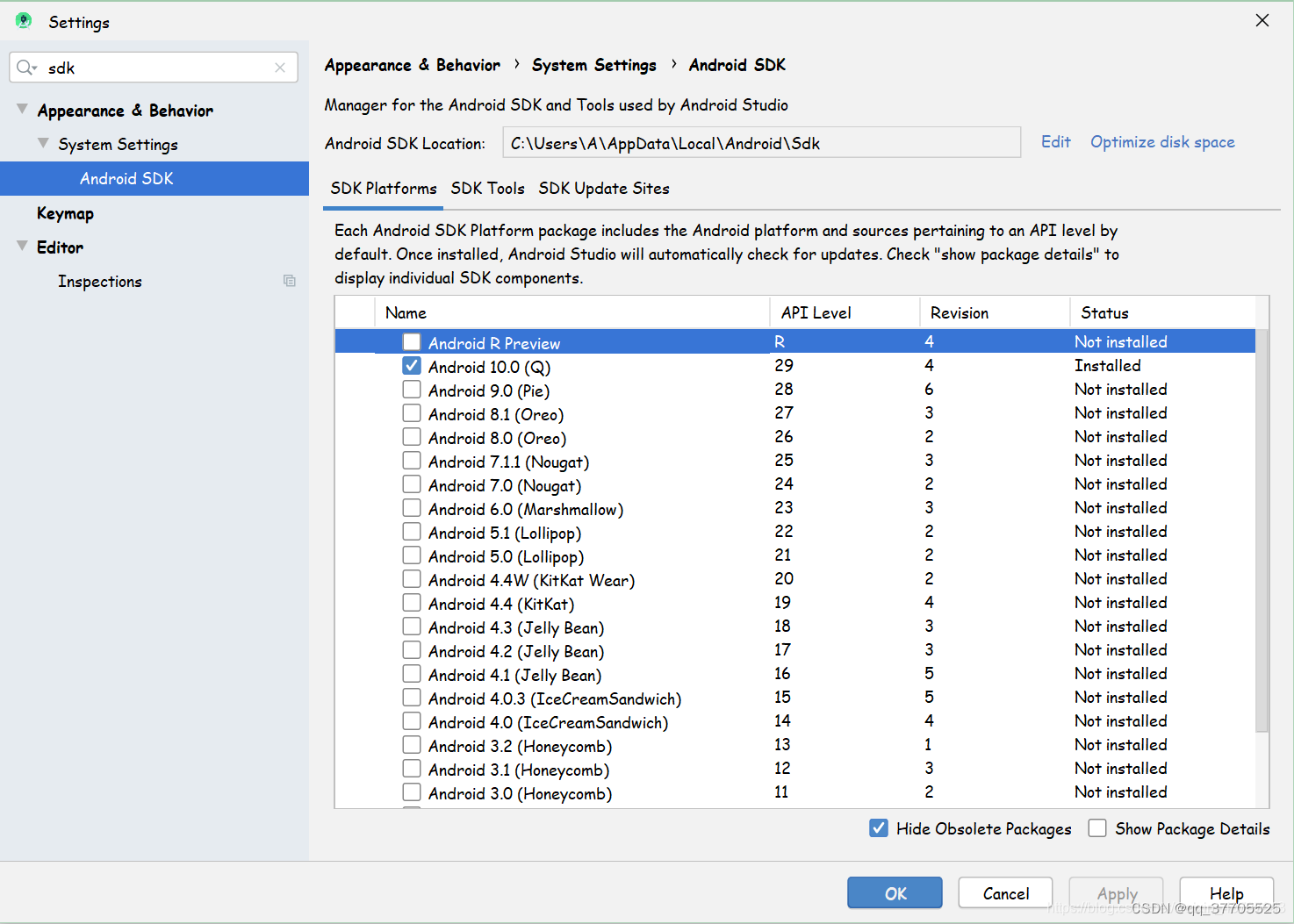 failed to find target with hash string ‘android-23‘ in: E:\SDK_failed to find target with hash ...