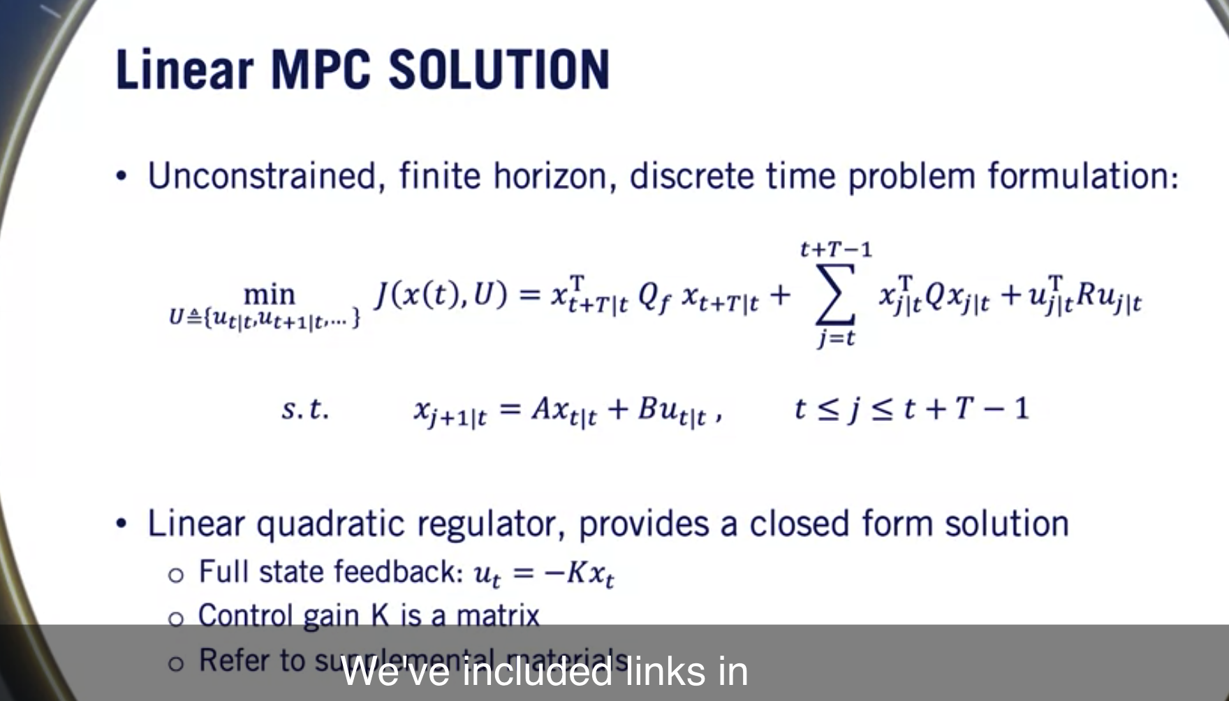 自动驾驶 6-4 高级转向控制 - MPC Advanced Steering Control - MPC_mpc 纵向控制-CSDN博客