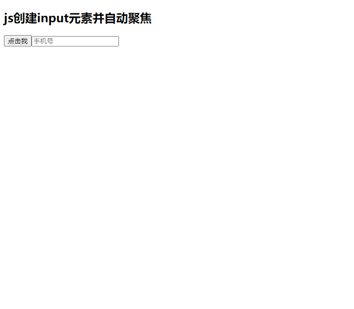 Js动态创建input元素并自动获取焦点 Js Input自动聚焦 Csdn博客
