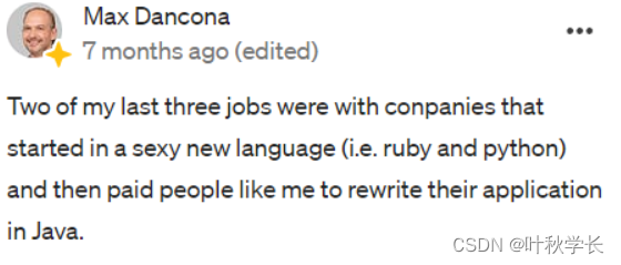 关于Java已死，看看国外开发者怎么说的_java is dead-CSDN博客