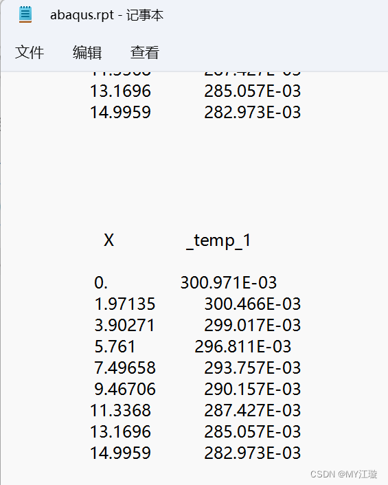 Abaqus输出XY数据如何复制导出到Excel中_abaqus怎么导出数据-CSDN博客