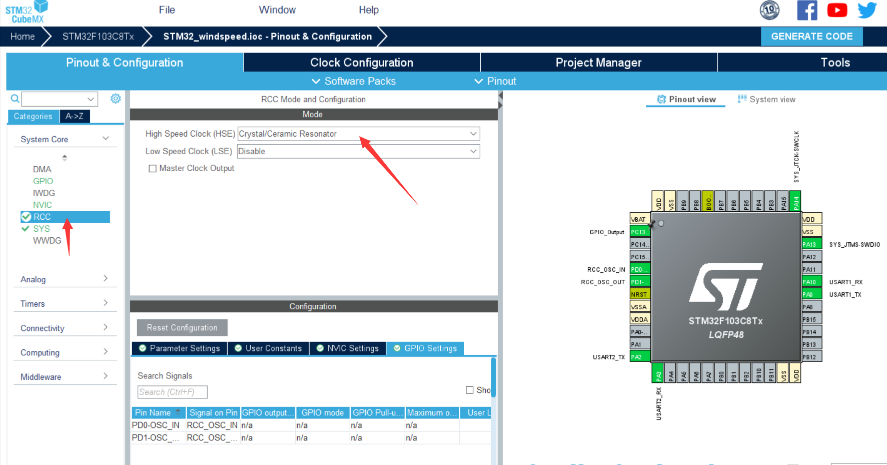 毕业设计1-DFROBOT 风速计 调试记录（基于485协议+ STM32Cubemx + STM32F103C8T6）_rs485风速传感器与单片机接线图-CSDN博客