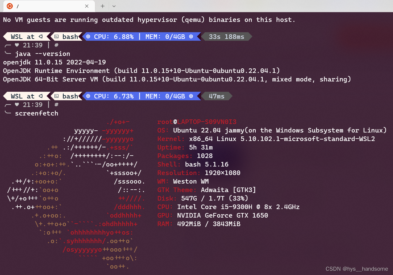 PowerShell和WSL for Ubuntu安装oh-my-posh_wsl ubuntu 配置oh-my-posd-CSDN博客