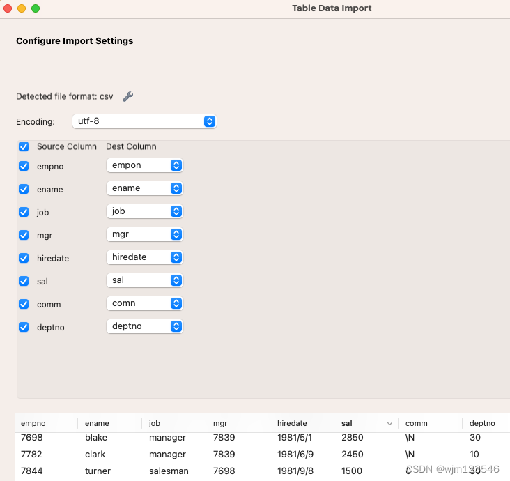 求助！mysql 用workbench时的数据导入问题在mysql Workbench中导入csv文件数据数据有多行为什么只导入了5行 Csdn博客