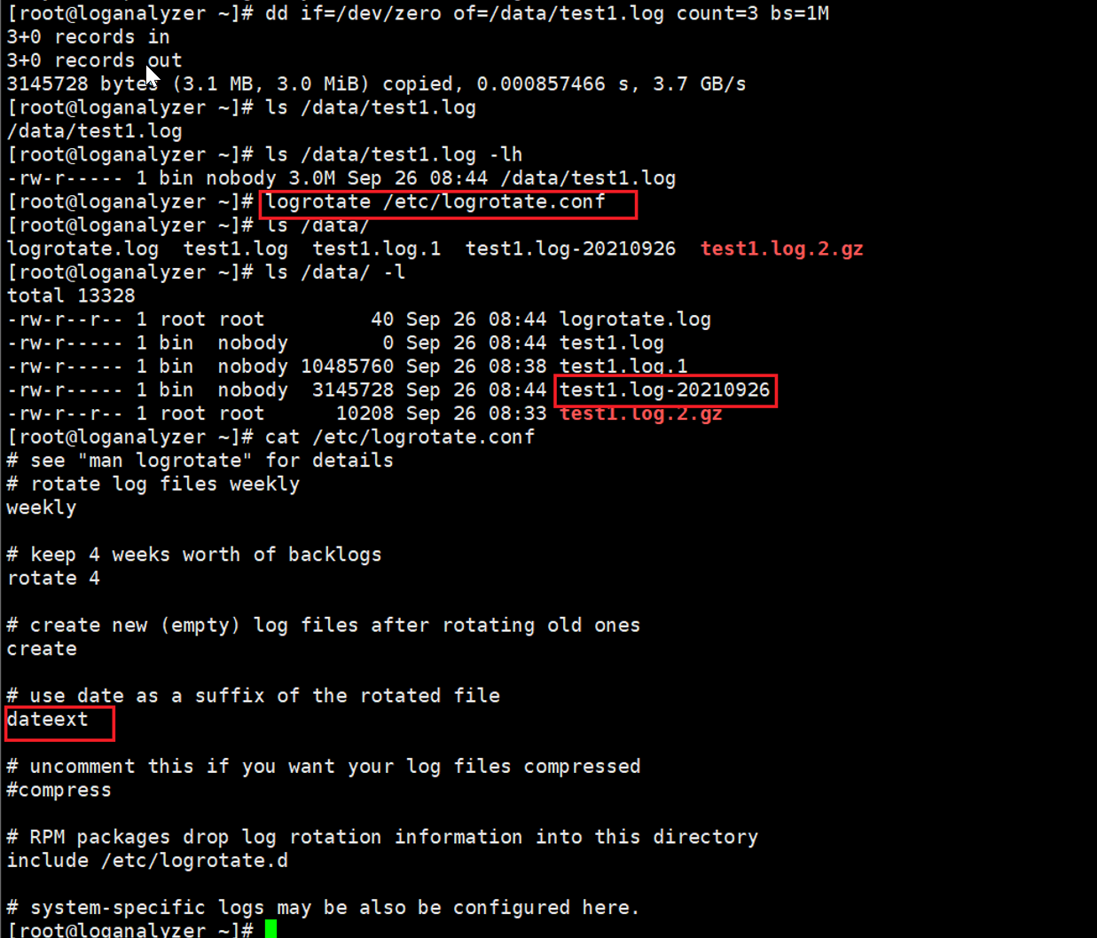 Logrotate日志切割_logrotate手动执行-CSDN博客