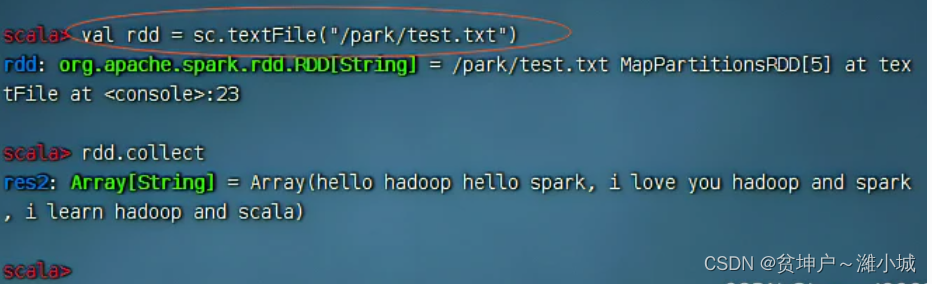 Spark大数据处理讲课笔记3.1 掌握RDD的创建_本章学习了spark提供的两种读取数据创建rdd的api,分别是从文件系统读取数据的-CSDN博客