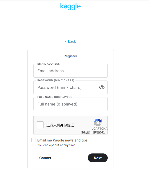 已解决：注册kaggle人机验证出不来_kaggle不显示人机验证-CSDN博客