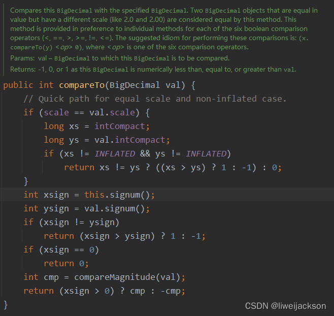 BigDecimal的equals方法和compareTo方法的区别_bigdecimalcompareto-CSDN博客
