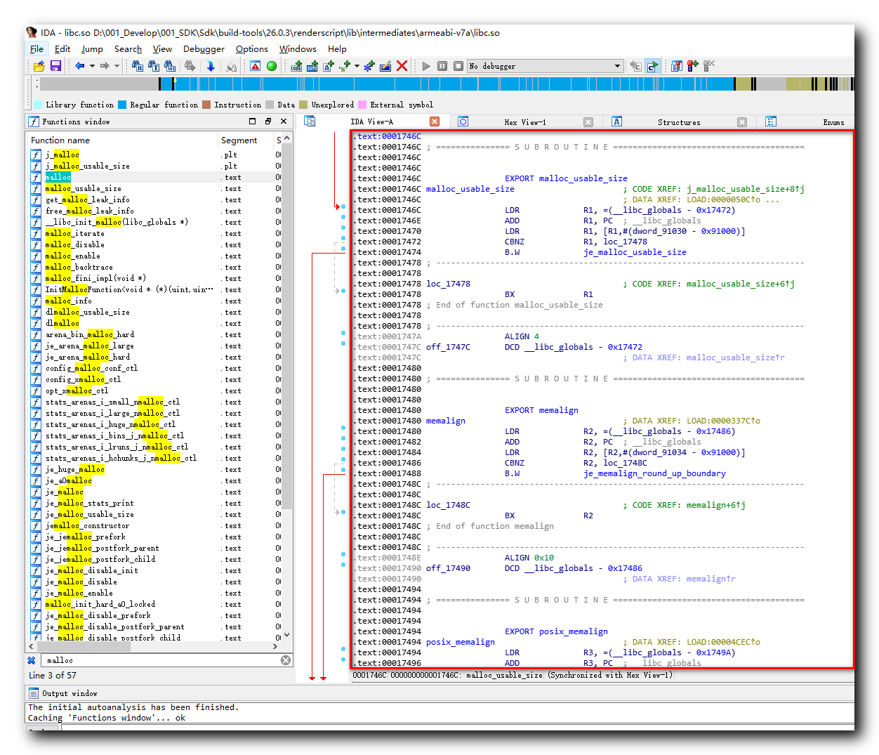 【Android 逆向】arm 汇编 ( 使用 IDA 解析 arm 架构的动态库文件 | 使用 IDA 打开 arm 动态库文件 | 切换 IDA 中汇编代码显示样式 )_ida arm ...